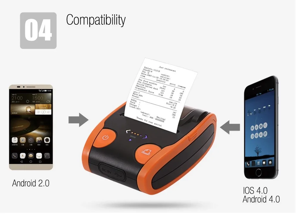 Handheld Portable Label Printers Ios Android Phone Mobile Barcode ...