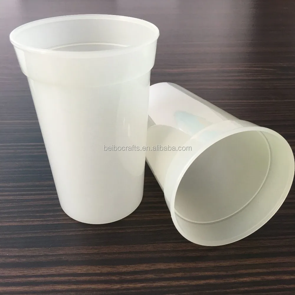 Customizable Luminous Plastic Cups - Eco-Friendly & Durable