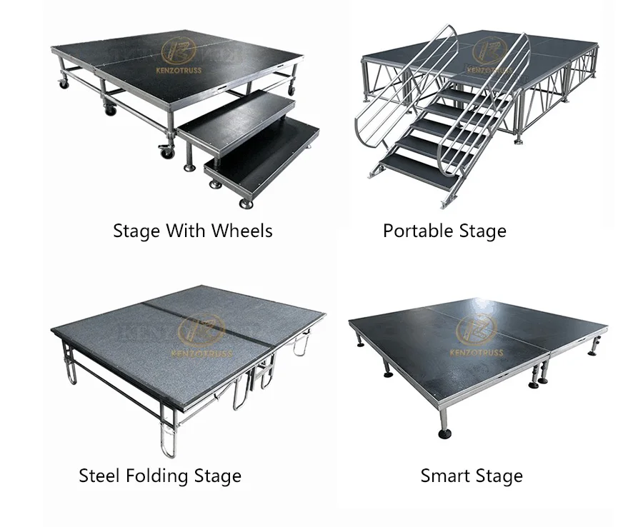 Economical Aluminum Layher Stage for Outdoor Events – Adjustable Height ...