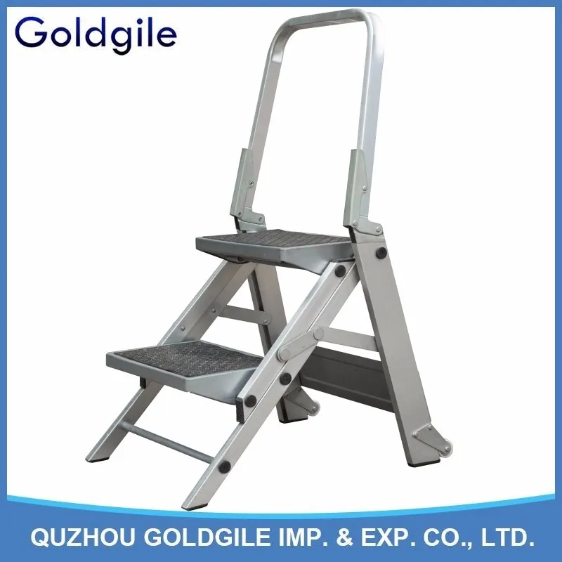 Goldgile Quality Aluminum Work Platform Stage Step Ladder