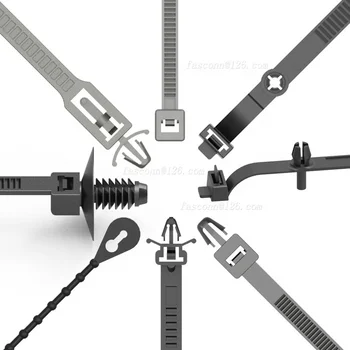 Releasable Arrowhead Push Rivet Mount Automotive Cable Ties,Domed Fir ...