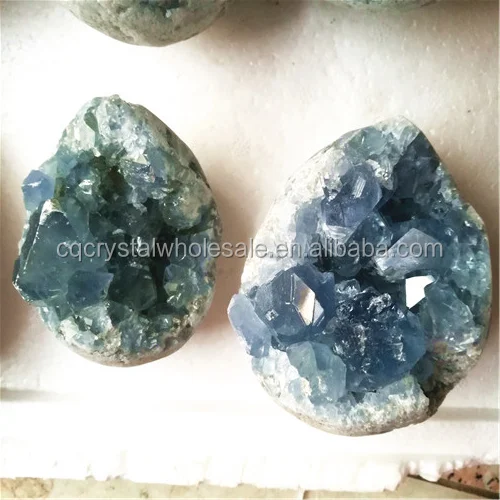 Natural Dark Blue Calcite Geodes,Blue Celestite Clusters - Buy Blue ...