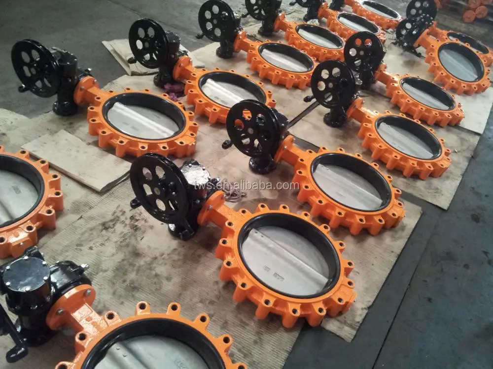Dn400 Lug Butterfly Valve Gearbox With Chain Wheel - Buy Lug Butterfly ...