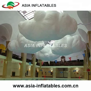 White Inflatable Floated Pvc Clouds,Inflatable Cloud Helium Ballon For ...