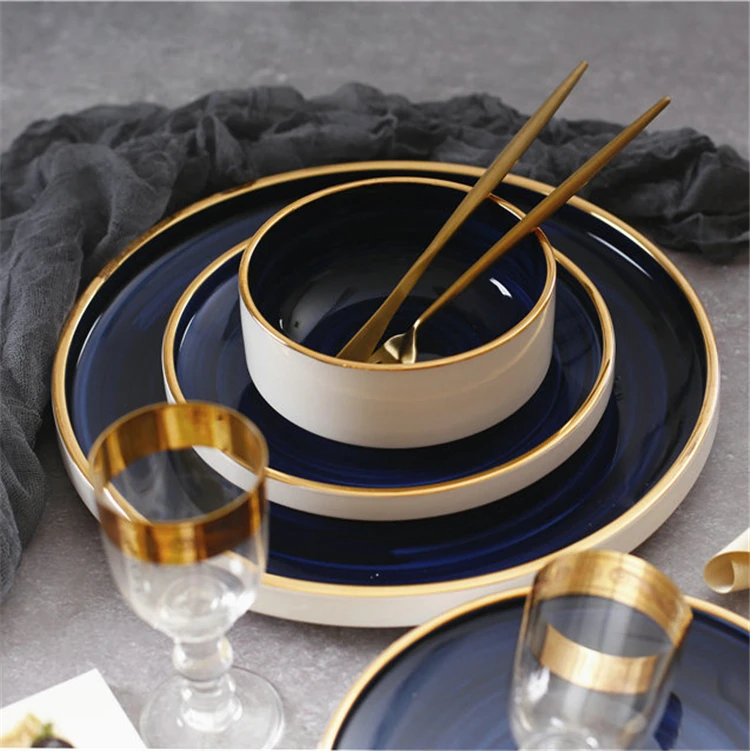Noble Dinnerware Exquisite Gold Turkish Royal Dinner Set Ceramic For ...
