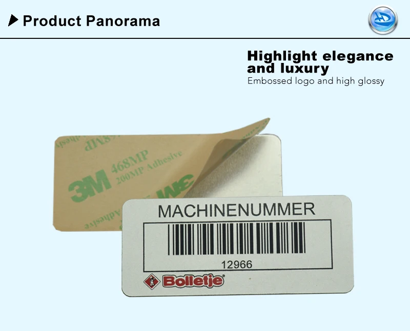 Custom Laser Engraving Serial Number Metal Barcode Label Asset ...