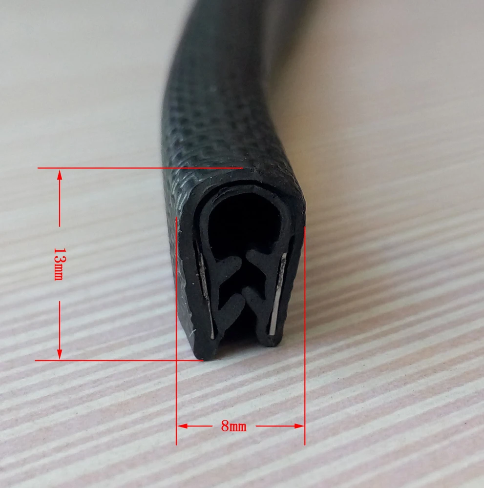 Epdm/pvc U Profile Rubber Edge Trim Strip/plastic Window Edge Trim ...