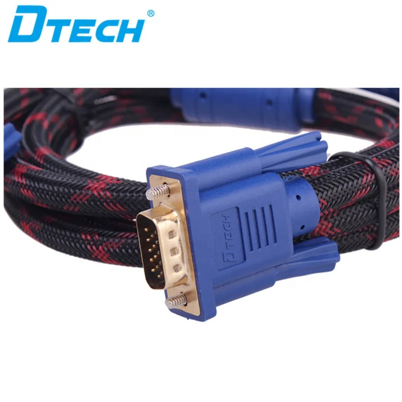 Hd 1080p 15pin Vga Monitor Double Braid Shield Cable Male To Male - Buy ...