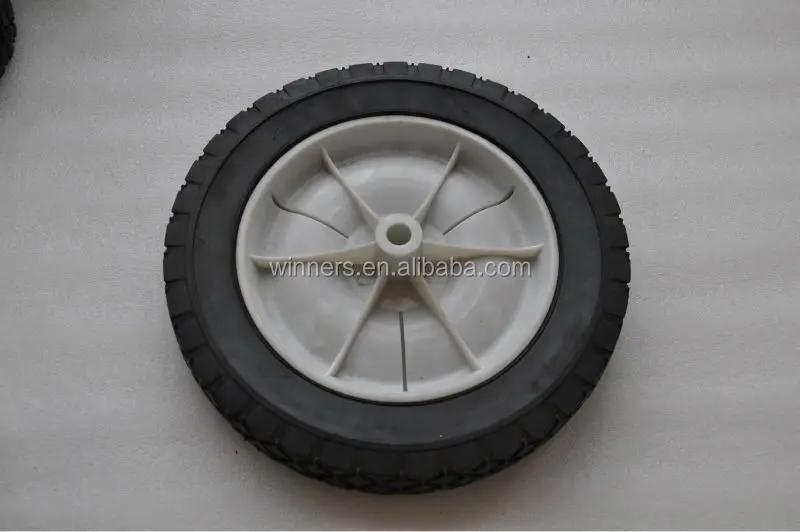 10 Inch Plastic Solid Rubber Cart Wheels - Buy Solid Rubber Toy Wheels ...