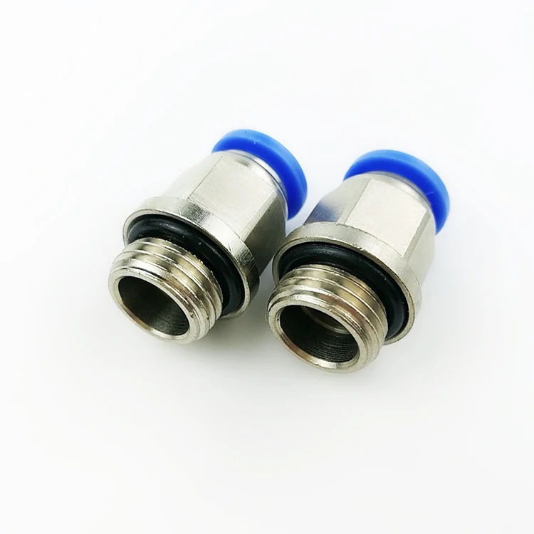 G Thread Straight Union Pneumatic One Touch Tube Fitting Quick ...