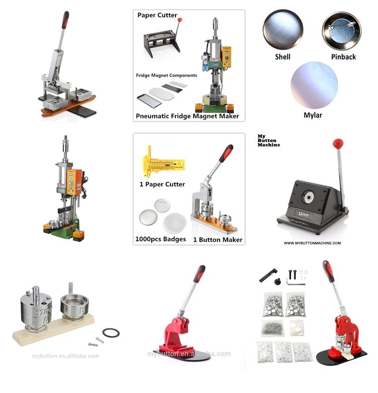 90*65mm Pneumatic Custom Equipment Fridge Magnet Making Machine - Buy ...