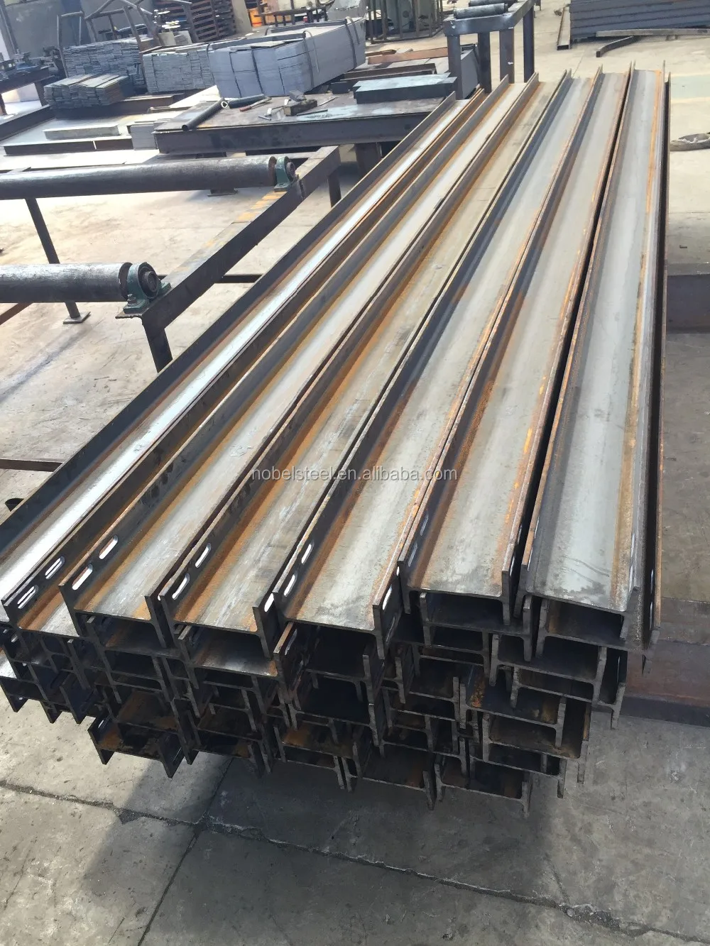 Custom Fabricated Welded H Column With Rebar For Retaining Wall - Buy ...