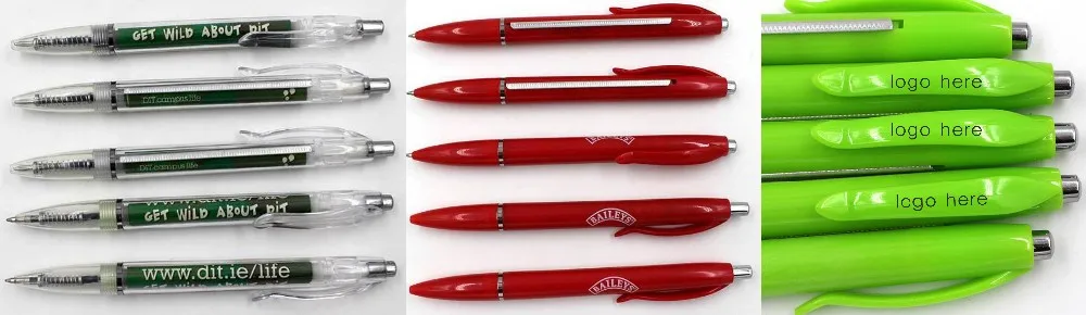 Promotional Info Pen Retractable Pull Out Banner Pen Paper Roll Pen ...