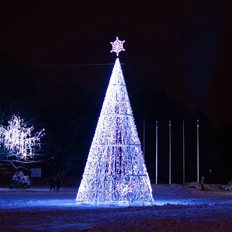 Outdoor Giant Led String Lights Christmas Tree - Buy Led Christmas Tree ...