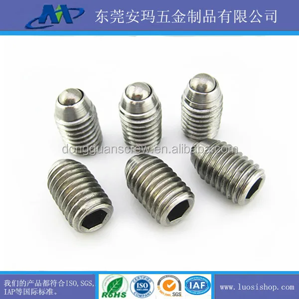 Ball Point Set Screw Ball Spring Plunger Screw - Buy Stainlee Steel ...
