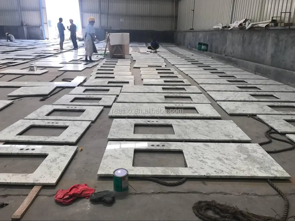 Ipanema River White Granite Countertop With Clients's Design - Buy ...