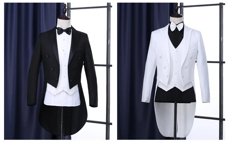 Latest Design Swallow- Tailed Pictures Of Men Wedding Coats Tuxedo ...