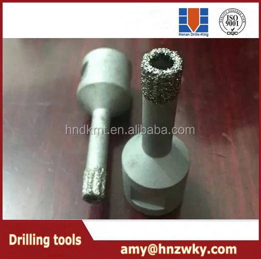 M14 Core Drill Bit Vacuum Brazed Tile Dry Diamond Core Hole Saw Cutter ...