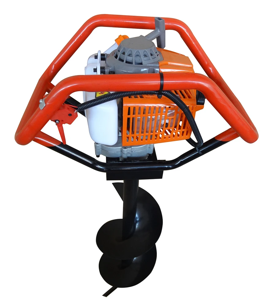 Super September Two Men Use Big Power 63cc Gasoline Earth Soil Auger ...