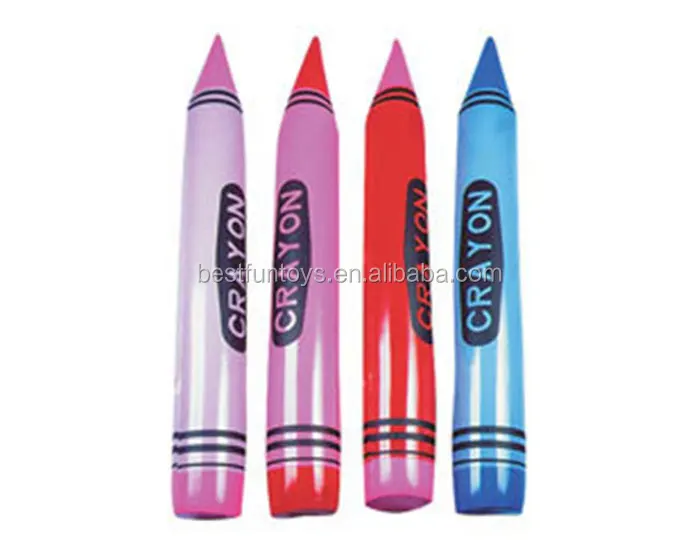 China Custom Cheap Kids Inflatable Giant Crayons Toys With Hang Hoops ...