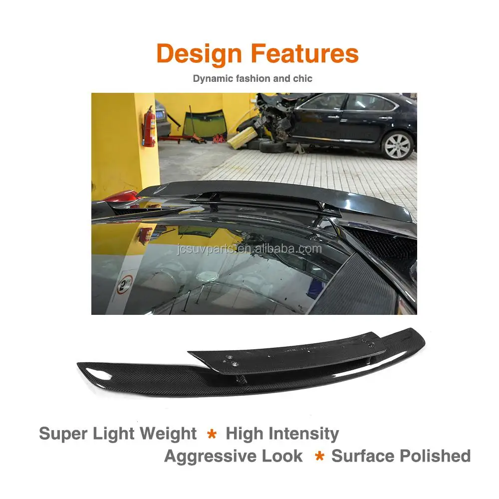 Carbon Fiber Rear Trunk Boot Spoiler For Ferrari 458 Italia Base Coupe ...