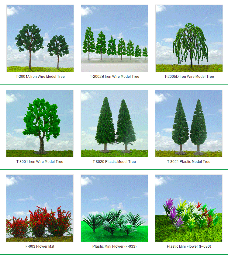 Miniature Architectural Scale Model Tree / Pine Tree Model With Chassis ...
