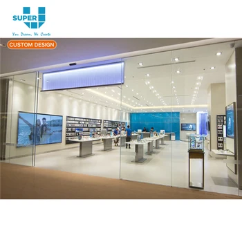 Guangzhou Factory Tailored Computer Store Design Display Racks For ...