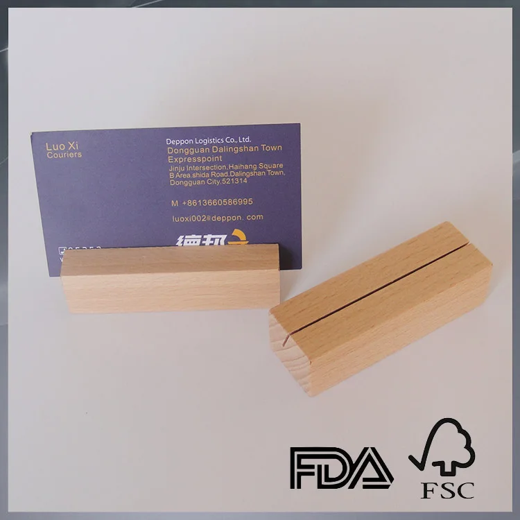 Custom Display Stand Wooden Name Card Holder Place Card Holder Table ...