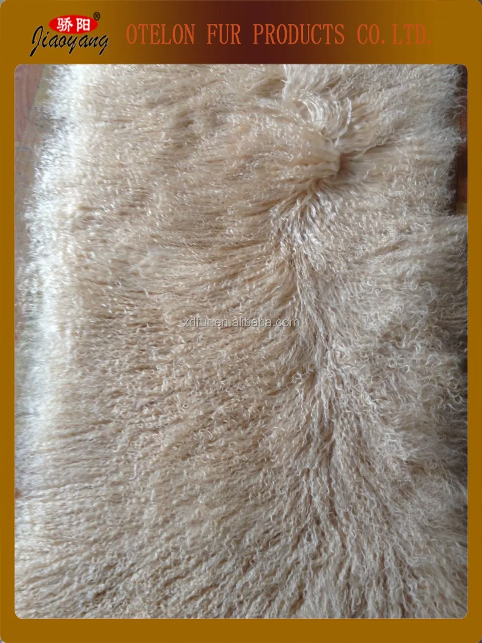 High Quality Tibetan or Mongolian Lamb Fur Blanket Mongolian Sheepskin ...