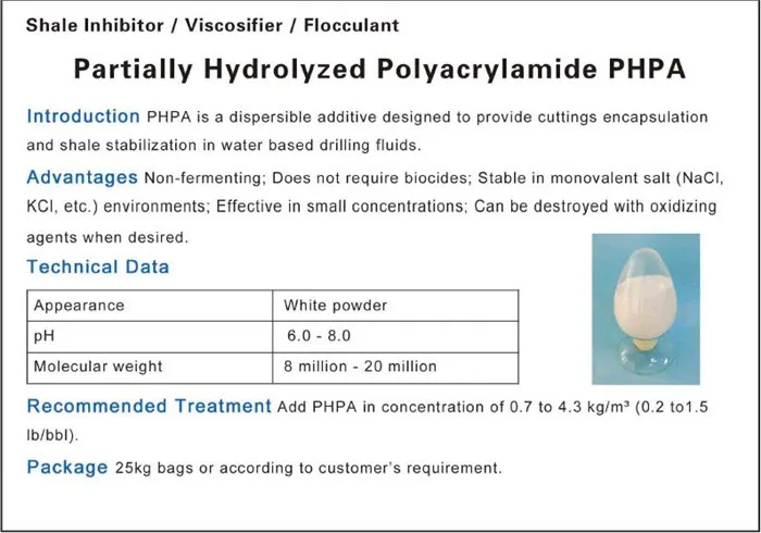 Partially Hydrolyzed Polyacrylamide Phpa - Buy Partially Hydrolyzed ...