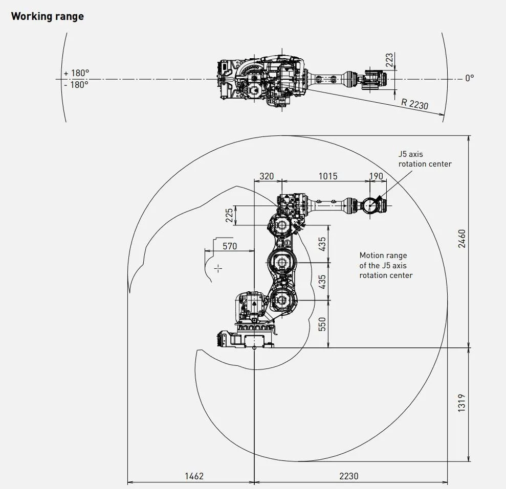 Complex Handling Robot 7 Axis Robotic Arm R-1000 IA 120F-7B with Robot ...