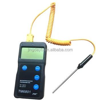 K-type Scientific Laboratory Digital Thermometer Tm6801 With Stainless ...