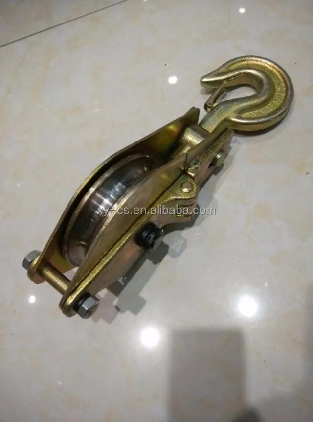 3t Steel Single Sheave Snatch Pulley Block With One-side Open - Buy ...