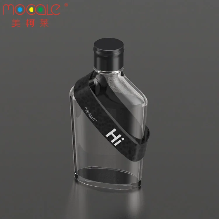 Unique Design 200ml Flint Flask Glass Bottle With Logo Printing Service ...