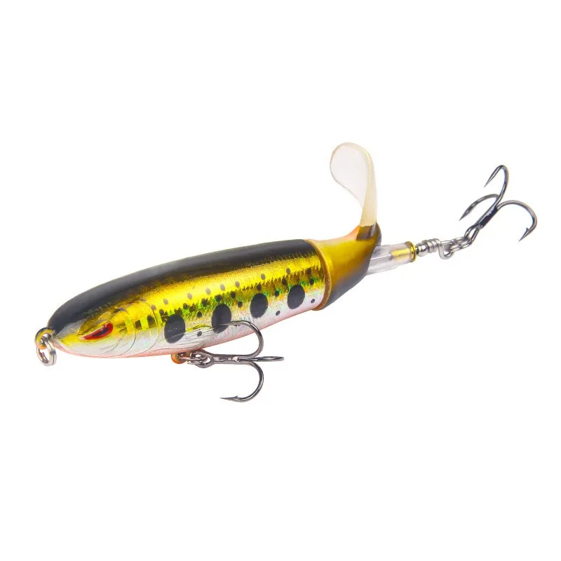 YOUME Whopper Popper - Topwater Fishing Lures with Soft Tail