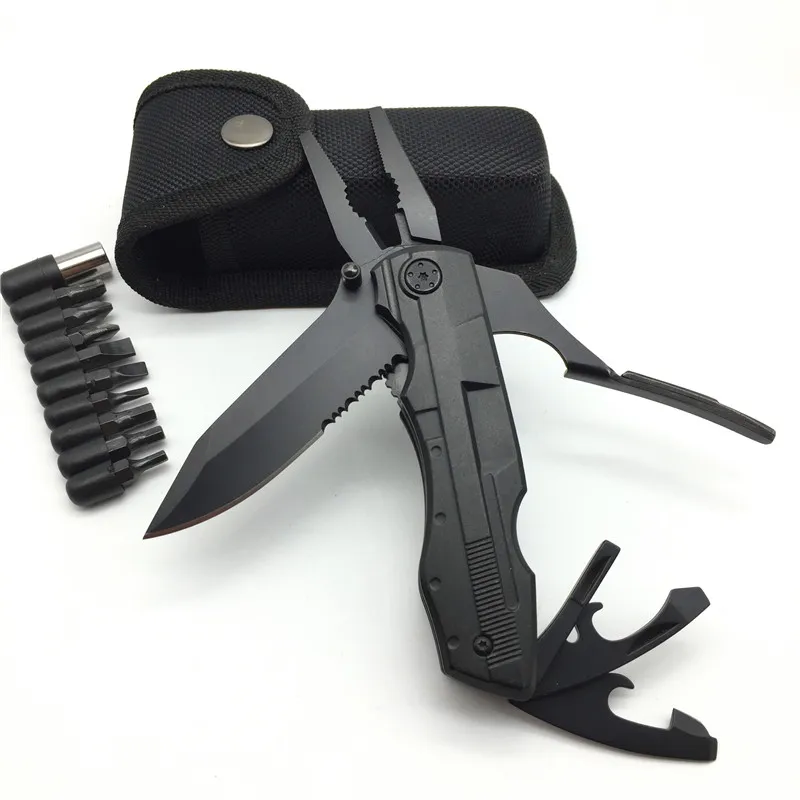 Multitool Pliers Tactical Multitool For Men With Combat Knife Pincers ...