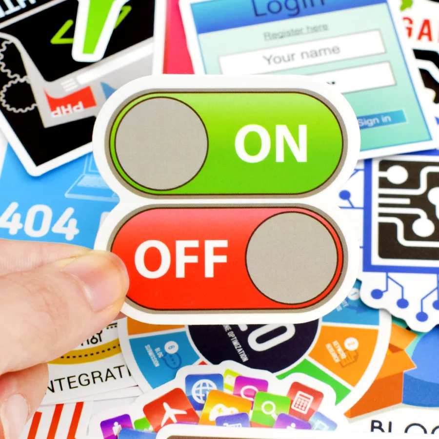 50 Pcs Programming Language Stickers Internet Html Software Waterproof ...
