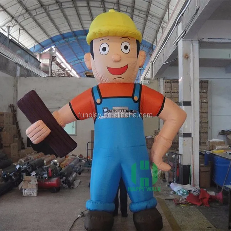 A Man In Suspenders Giant Inflatable Cartoon Characters Inflatable ...