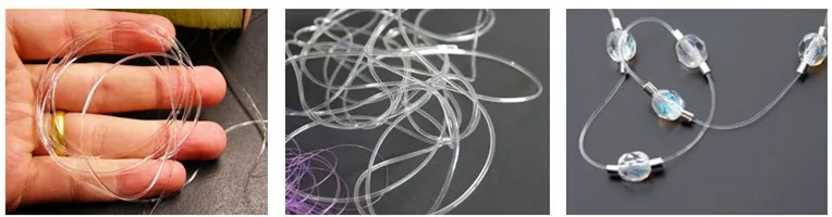 Clear Crystal Plastic Stretchy Thread Tpu / Pvc Cord String - Buy Clear ...