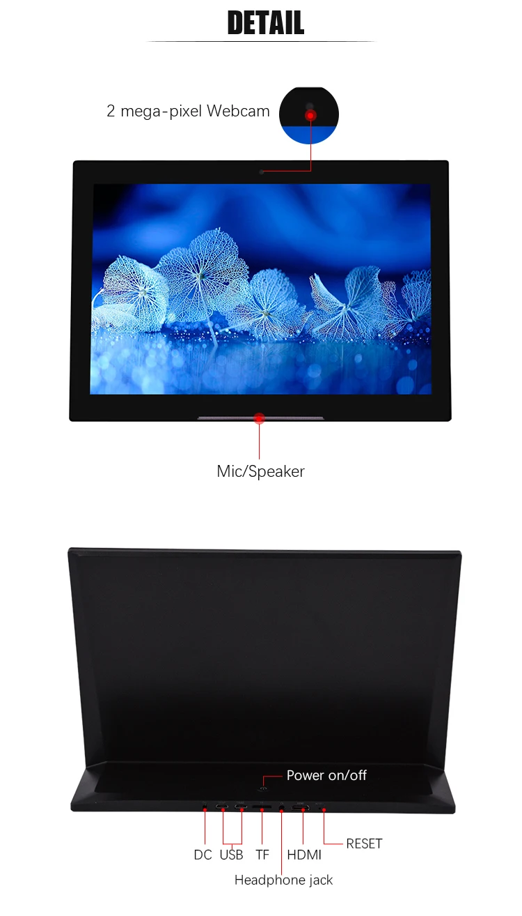 Android 7/8/10.1/12/15 Inch Led Advertising Capacitive Touch Screen ...