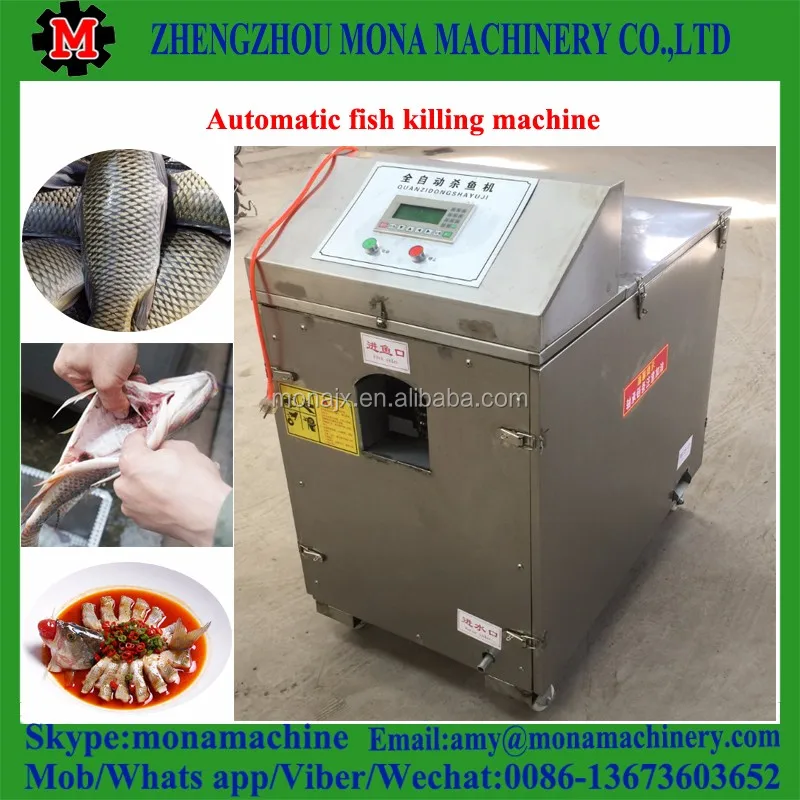 Stainless Steel Tilapia Fish Gutting Killing Gutting Cleaning Machine ...