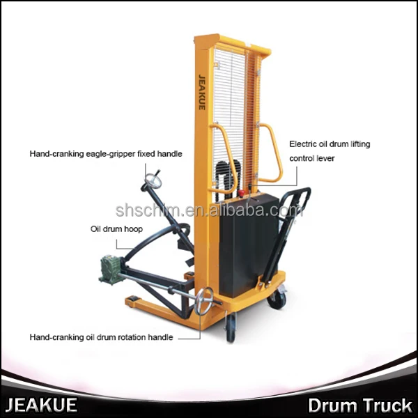 350kg Manual Hydraulic Oil Drum Lifter - Efficient & Durable