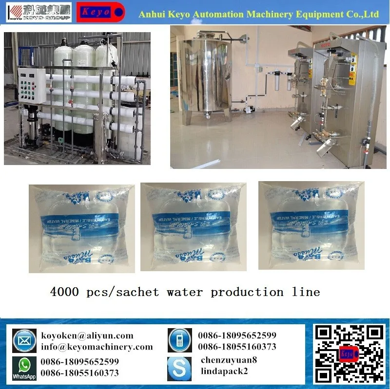 Sachet Water Production Machine - Buy Sachet Water Production Machine ...