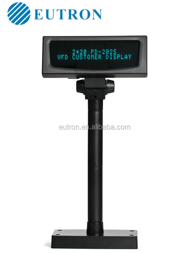 Big Character Usb Pos Vfd Pole Display 40cm Height Adjustable - Buy Big ...