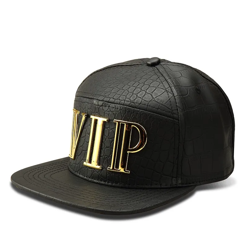 Factory Wholesale Custom Hat Gold Metal Logo Snapback Cap Hat - Buy ...
