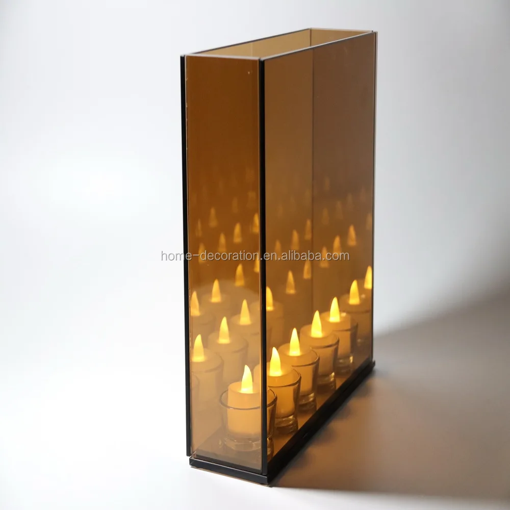 Cheap Supply Infinity Endless Light Cube Candle Holder Glass - Buy ...