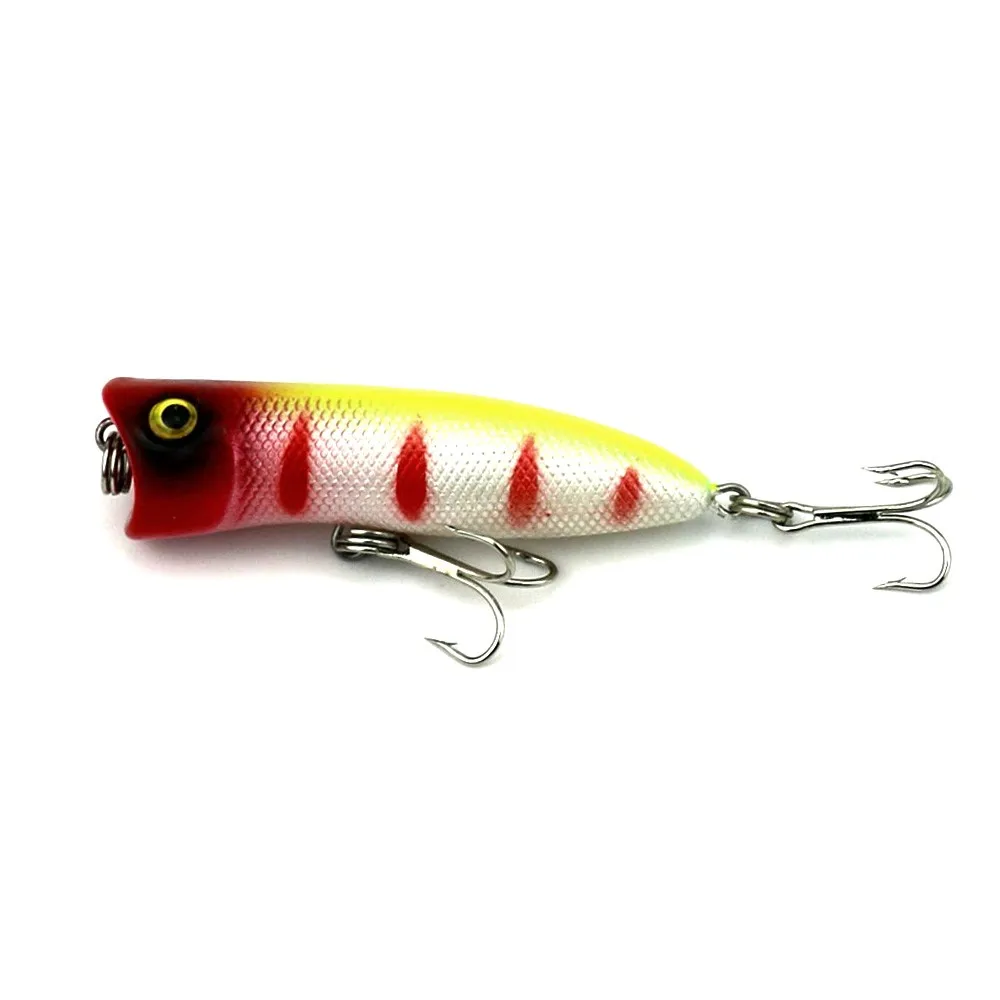 55mm Topwater Wobbler Small Mini Popper Lure Floating Saltwater Fishing ...