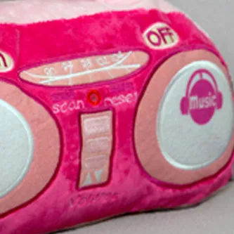 Promotional Auto Scan FM Radio Mini Plush Toy - Customizable