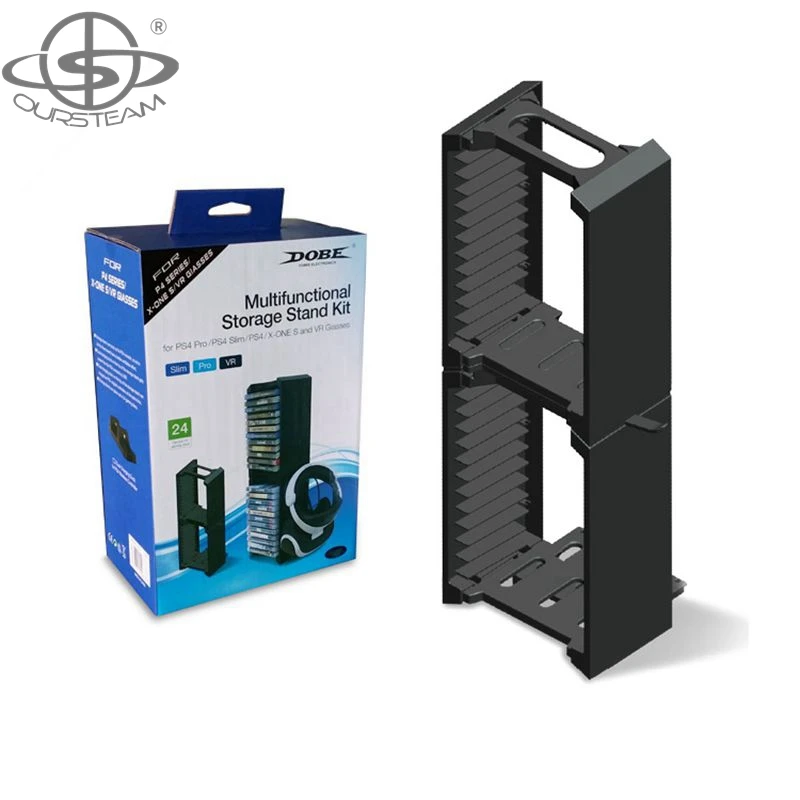 ABS Multifunction CD Storage Stand Kit for PS4 Games