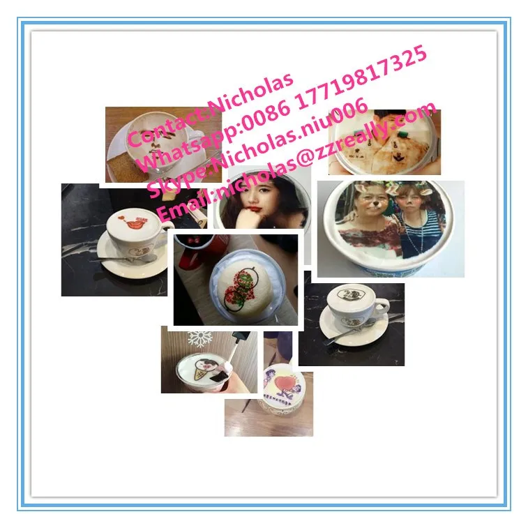 Oem 4 컵 커피 프린터 3d 우유 거품 커피 프린터 기계라떼 아트 커피 프린터 Buy 커피 프린터3d 거품 기계
